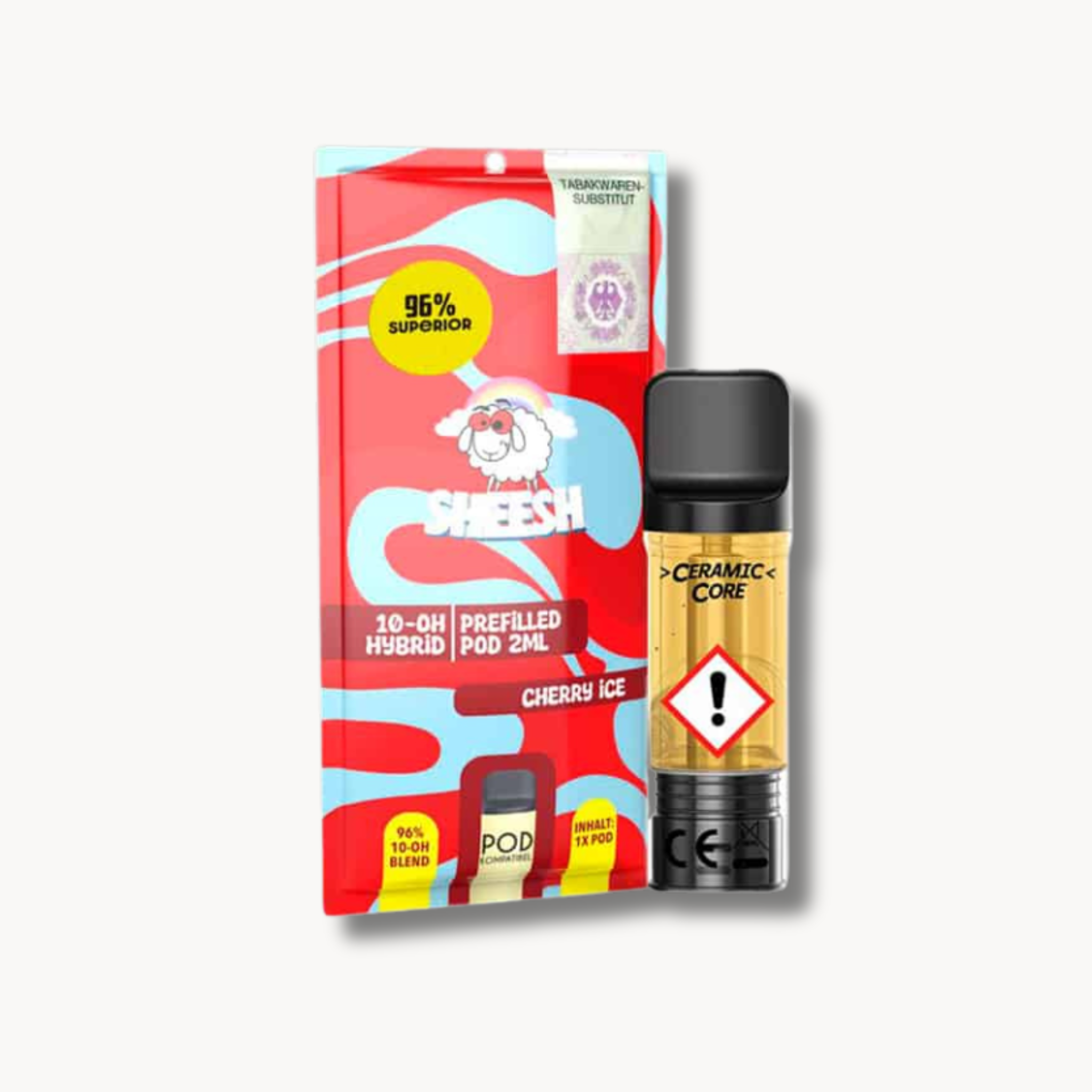 SHEESH H2 Superior Pods 96% - 2ml Cherry Ice - Hybrid (ELFA kompatibel ...